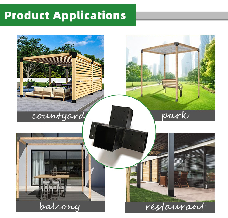 China 2 3 4 way Steel Corner Connector Wood Stand Kit Pergola Brackets ...